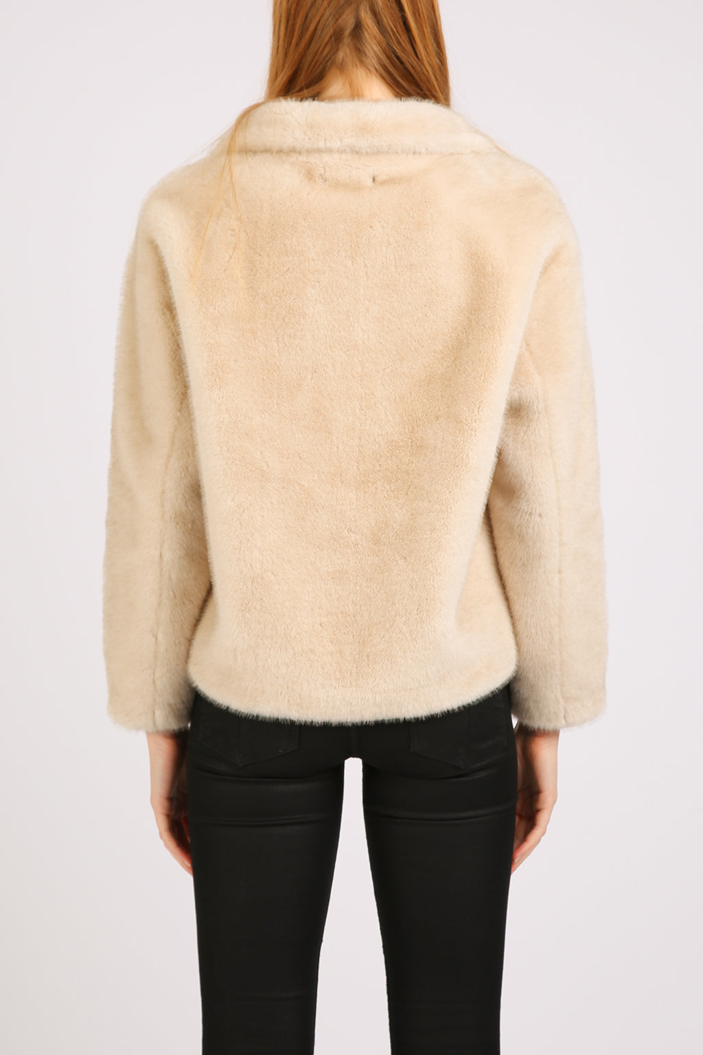 Nancy High Collar Faux Fur Jacket | Shop Beulah Style